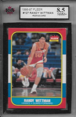 1986-87 FLEER BASKETBALL Randy Wittman #127 KSA 8.5 NMM+ Atlanta Hawks ...