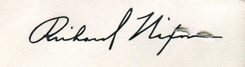 Original Signature Letter President Richard Nixon January 27, 1978 | eBay