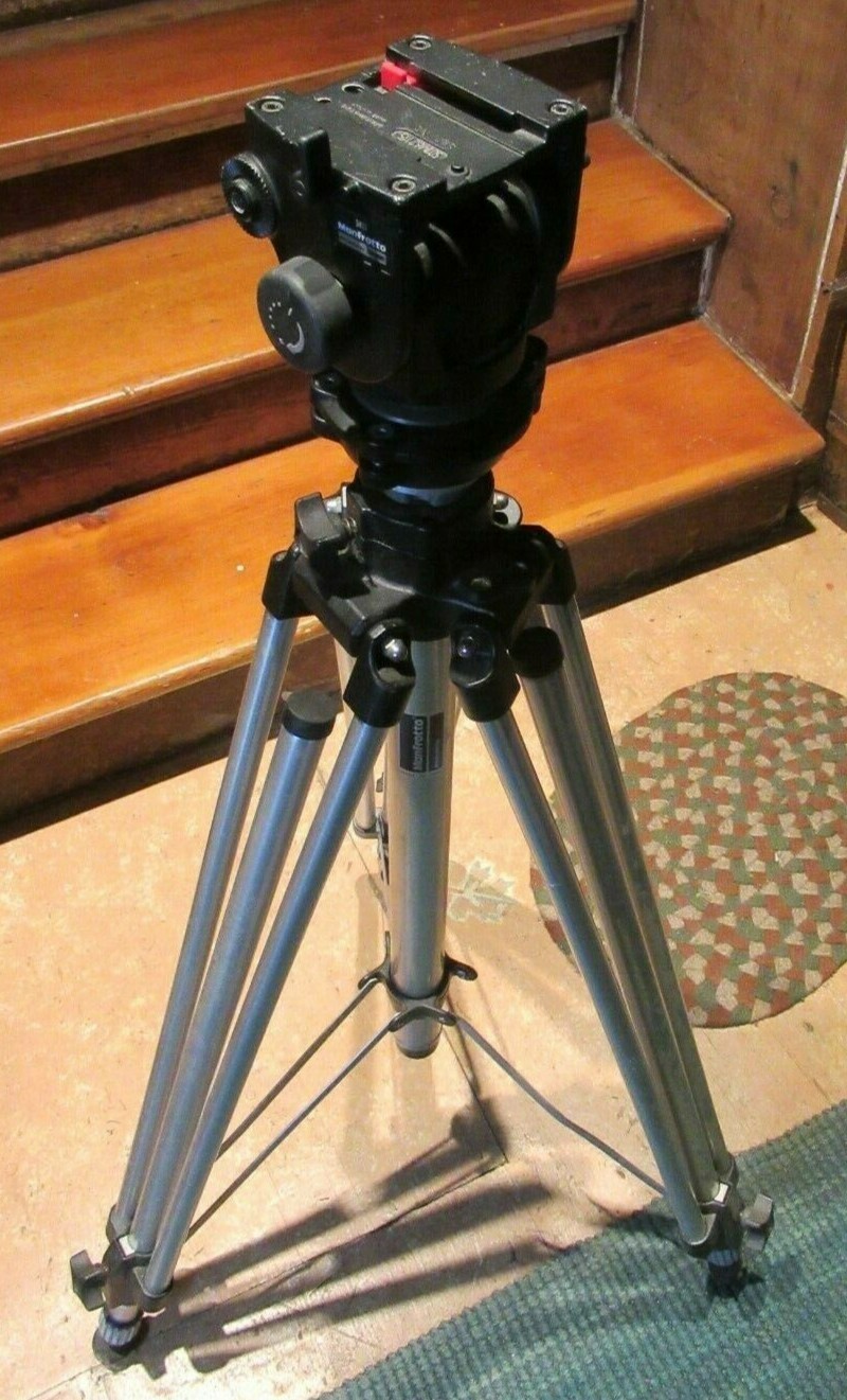 Manfrotto Distributed by Bogen 3046 Tripod & 438 Leveling Head & 3433 ...