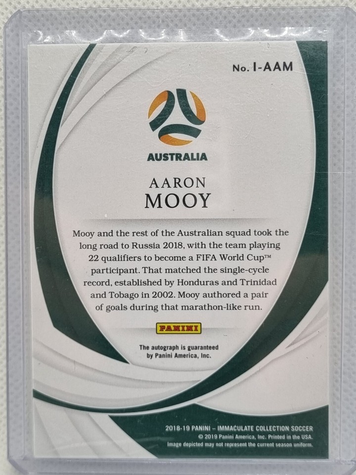 Aaron Mooy Australia Brighton 2018-19 Panini Immaculate Ink Autograph 3 ...