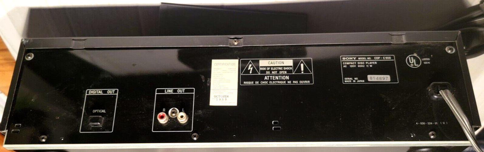 Sony CDP-C900 10 (yes ten) Disc CD Changer Jukebox Music Stereo HiFi w ...