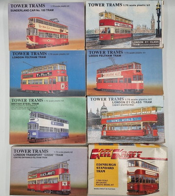 TOWER TRAMS 1:76 Plastic Model Tram Kit NEW Sunderland London Edinburgh ...