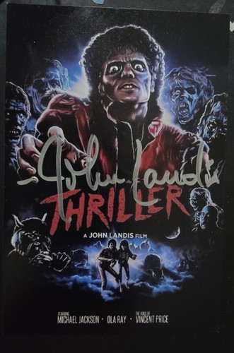 JOHN LANDIS DIRECTOR SIGNED AUTOGRAPHED MICHAEL JACKSON THRILLER VIDEO ...