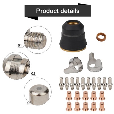 Brand New Plasma Cutter Torch Parts Swirl Ring Electrodes Nozzle Tips ...