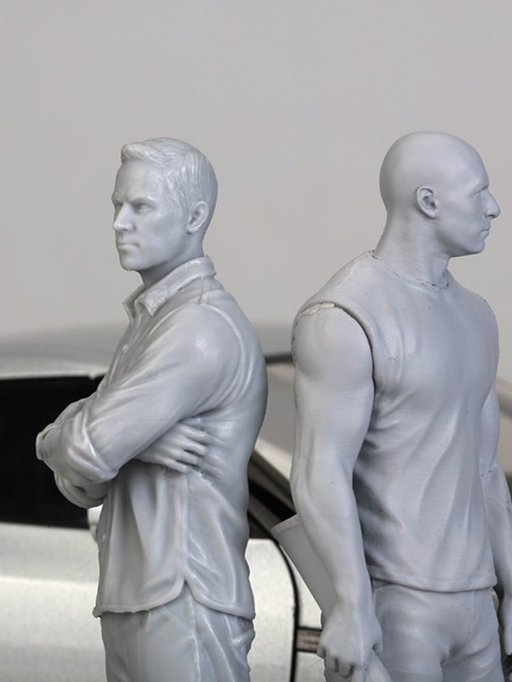 1/24 Scale Resin Figure Model Kit Passionate Two Brothers(only people ...