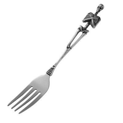 Skeleton Skull Fork Tableware Design Modern Look Halloween Decoration ...