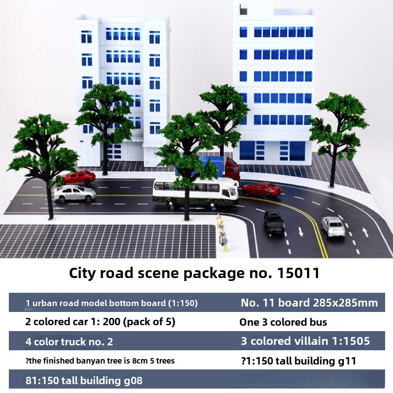 Diorama 1/150/75 Building Model City Road Building DIY Scene Display ...