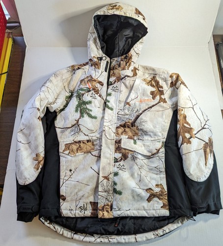 Habit Men's Jacket Coat M White Snow Camo Realtree Scent Factor ...