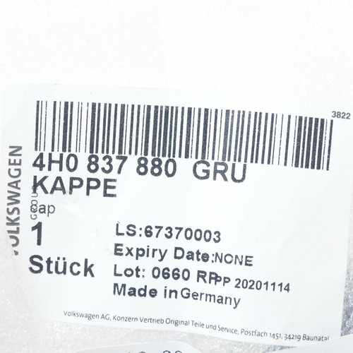 NEW AUDI A6 C7 FRONT RIGHT DOOR HANDLE CAP LHD 4H0837880GRU ORIGINAL | eBay