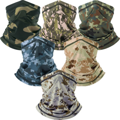 Summer Face Mask Guard Neck Gaiter Cooling Balaclava Breathable Bandana ...