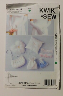Kwik Sew 3404 Gloves Sewing Pattern, Gauntlets, Pillow, Purse, and Bag ...