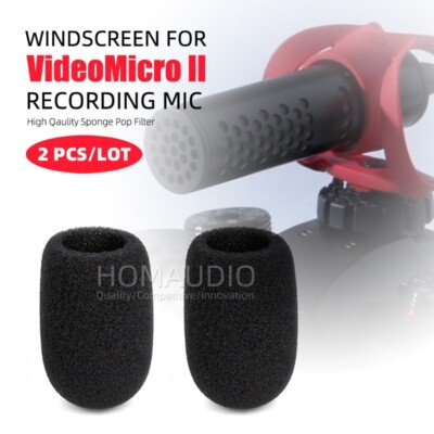 For Rode VideoMicro II 2 Microphone Foam Sponge Pop Filter Cover Mic ...