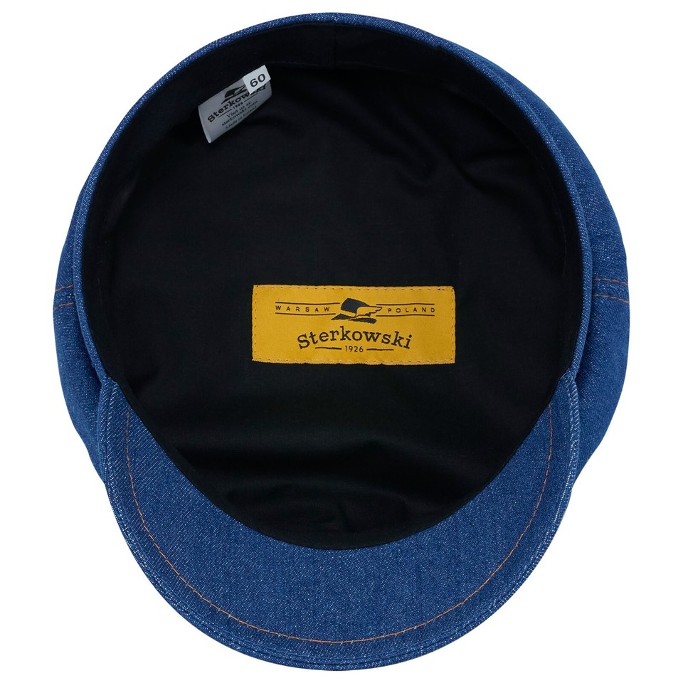 Sterkowski TRAWLER Denim Classic Fisherman Cap Breton Sailor Fiddler ...