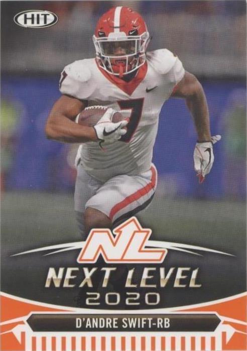 2020 Sage Hit - Next Level D'Andre Swift #98 Orange (RC) for sale ...