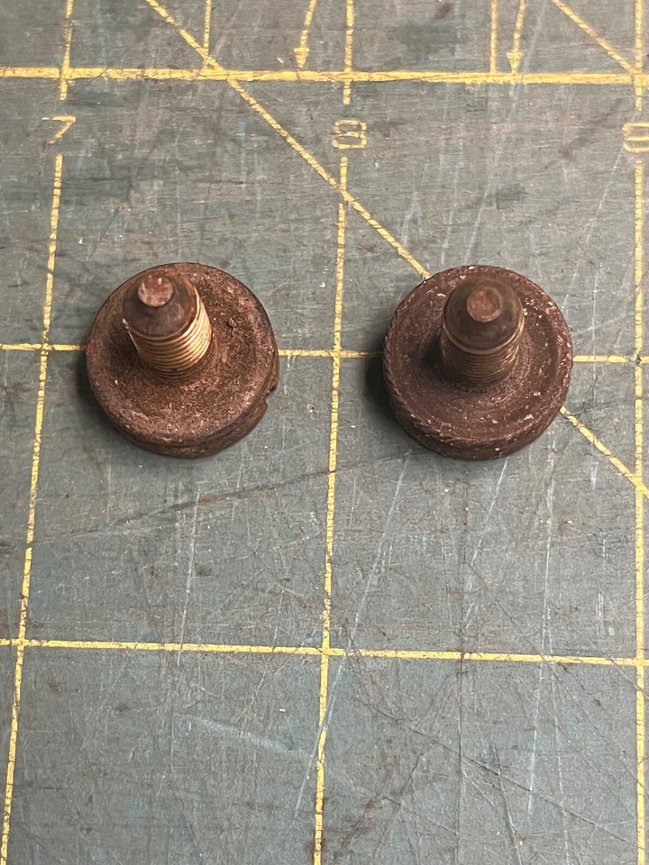 2 Stanley Brass Sliding Fence Screws For # 45 # 55 46 Millers Plane ...