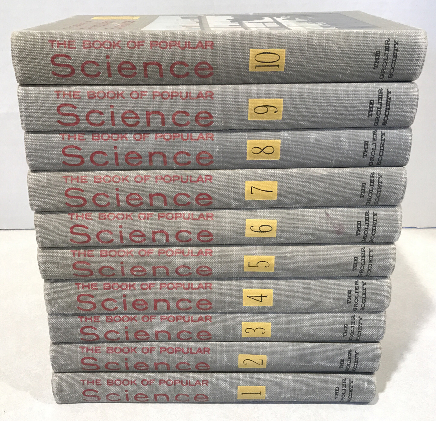 THE BOOK OF POPULAR SCIENCE Complete Set Volumes 1-10 Grolier Society ...