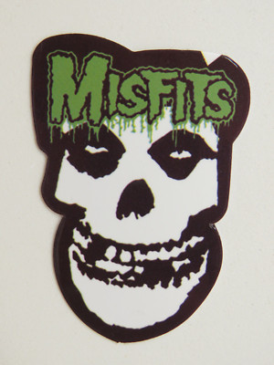 Music STICKER ~ MISFITS: Punk Rock Band Formed in New Jersey in 1977 w ...