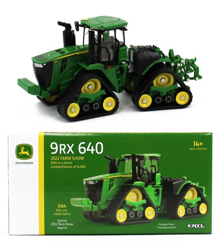 2022 FARM SHOW ERTL 1:64 *JOHN DEERE* Model 9RX 640 *TRACKED TRACTOR ...
