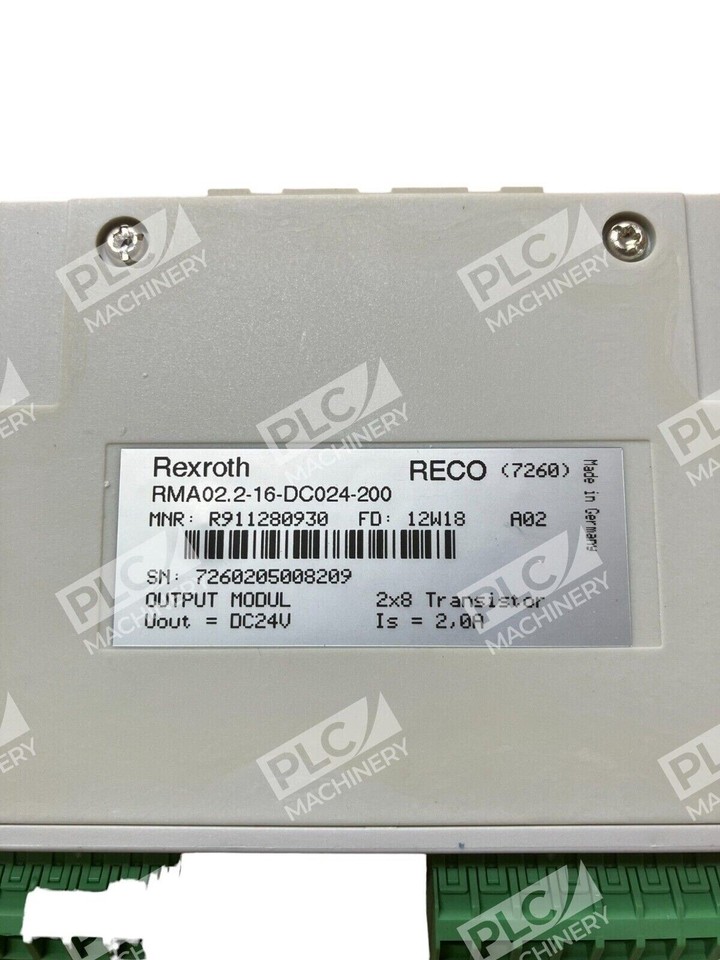 Rexroth RMA02 2-16-DC024-200 Bosch 2A Interface Module R911280930 | eBay
