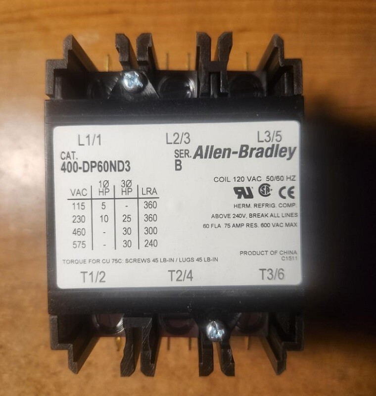 ALLEN BRADLEY 400-DP60ND3 DEFINITE PURPOSE CONTACTOR (NEW IN BOX) | eBay
