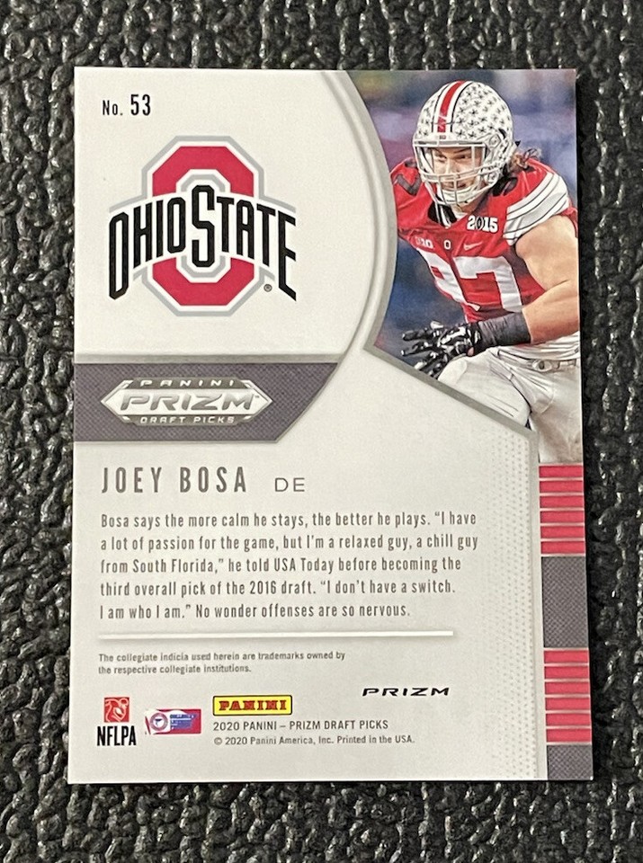 🔥JOEY BOSA WHITE SPARKLE 2020 PANINI PRIZM DP WHITE SPARKLE #d /20!🔥 ...