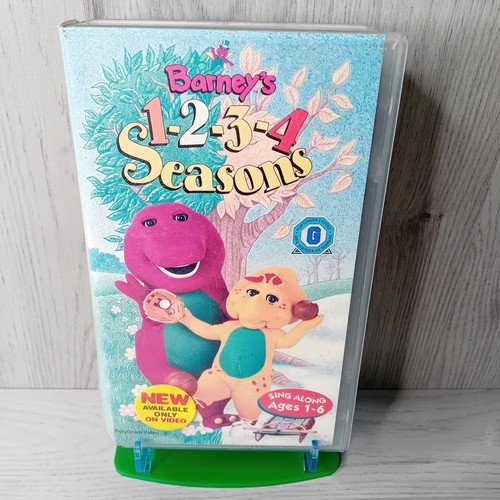 BARNEY 1,2,3,4 SEASONS VHS - RARE RETRO VINTAGE SERIES KIDS 1996 SHOW ...