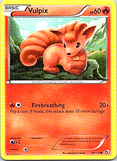 Vulpix 20/113 Pokemon Legendary Treasures Light Play | eBay