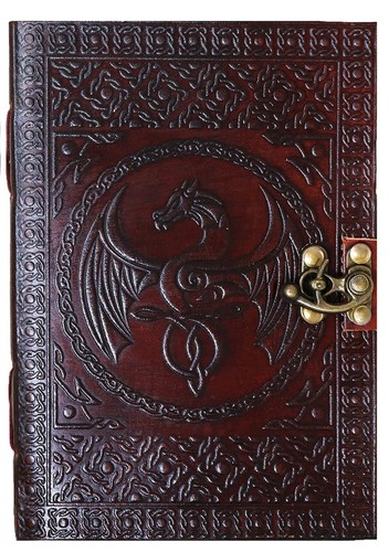 Handmade Vintage Leather Dragon Journal Notebook Travel Diary Gift ...