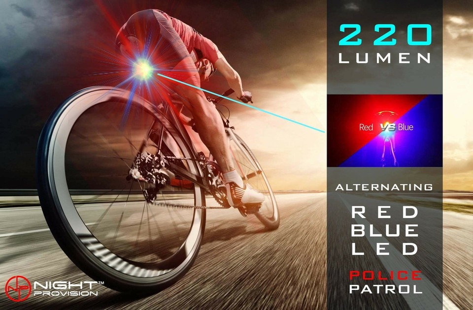 Night Provision PS1200v2 Front & Rear Police Bike Light Set: 1200 ...