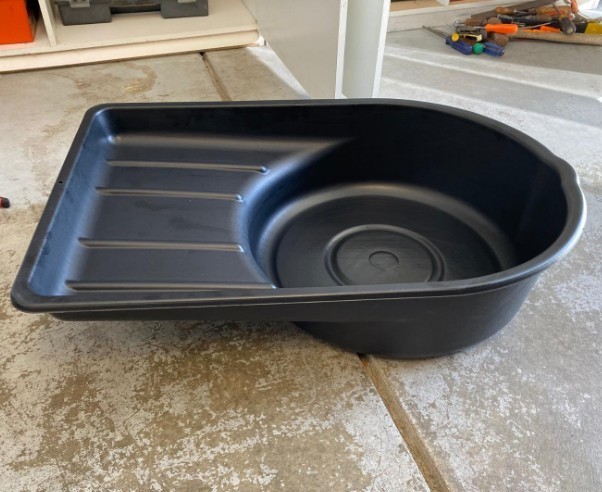 Large Auto Oil Drain Pan Drip Tray Leak Spill Fluid Catch for Garage ...