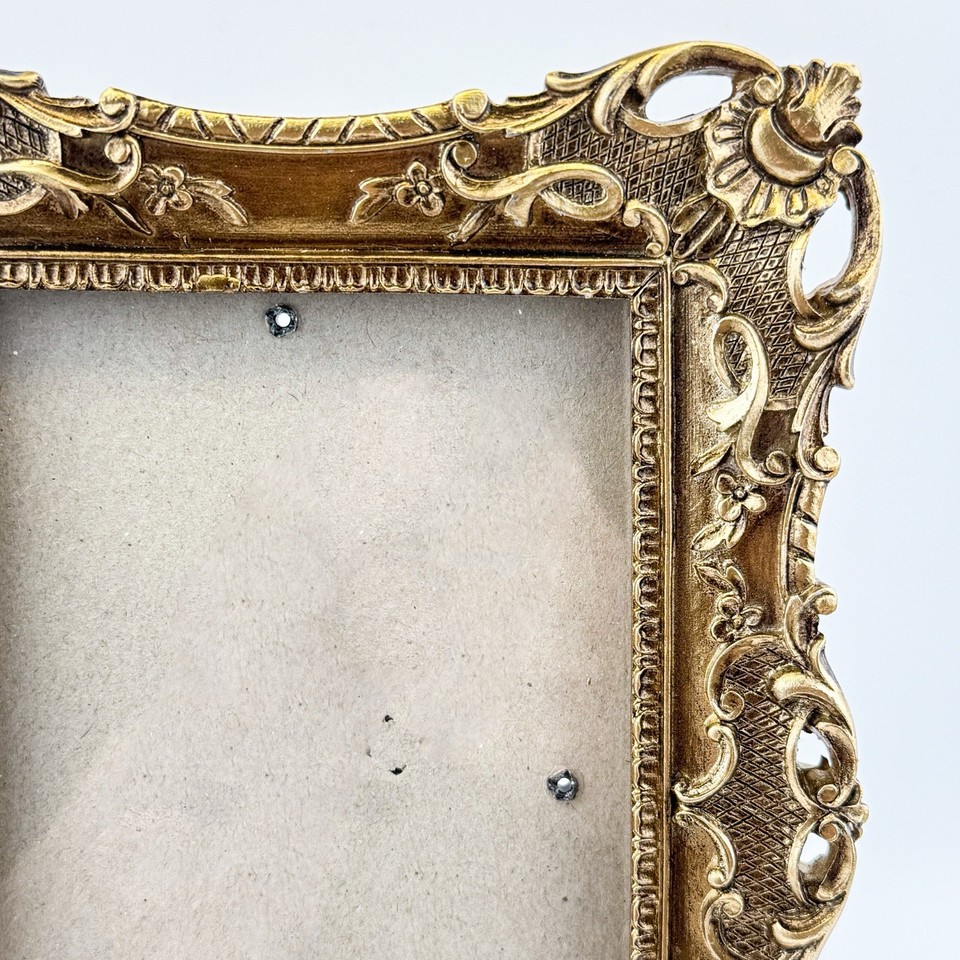 Vintage Ornate Gold Picture Frame Baroque Rococo Floral Scrollwork ...