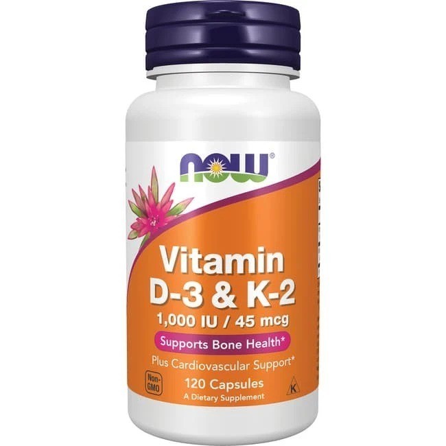 NOW Foods Vitamin D-3 & K-2 120 Caps 733739003690| eBay