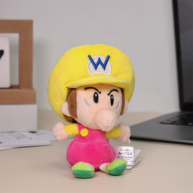 2Pcs Super Mario Bros Plush Wario Waluigi Childhood Baby Stuffed Toys ...