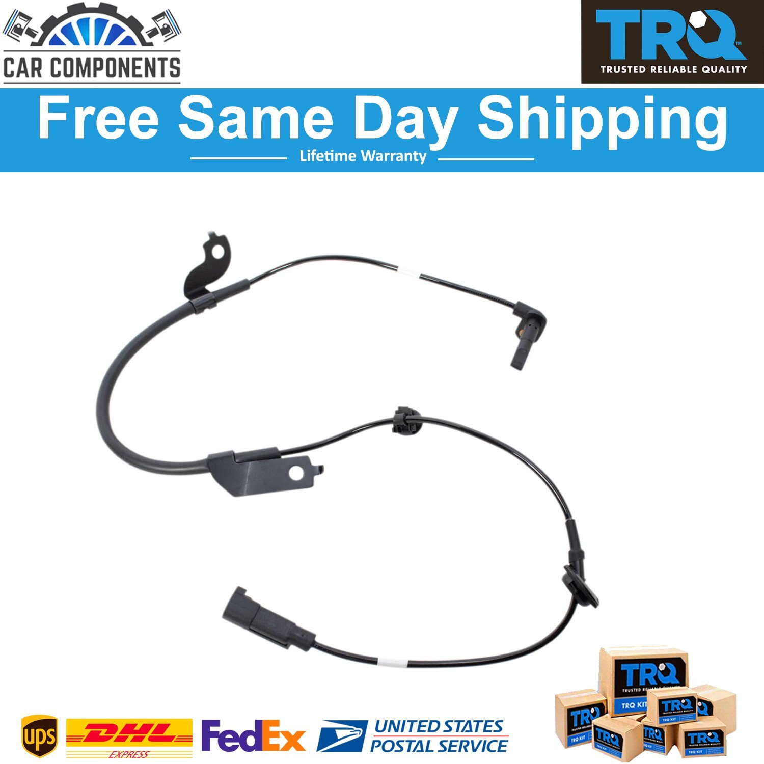 TRQ Front ABS Wheel Speed Sensor RH Passenger Side for Toyota Prius ...