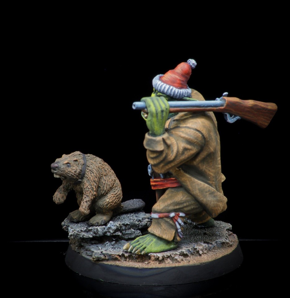 Pro Painted Christmas Ork With beaver | eBay