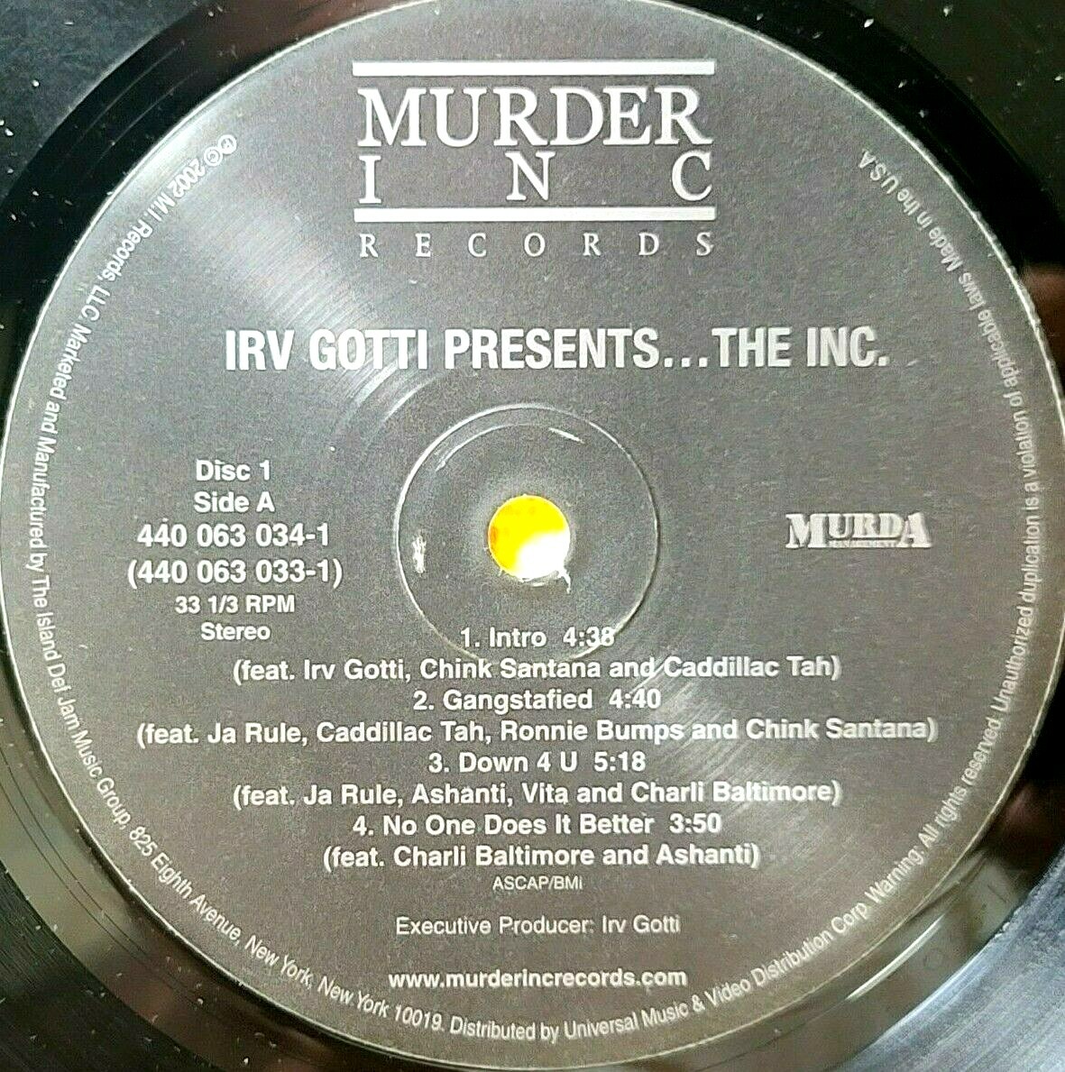 IRV GOTTI - Irv Gotti Presents The Inc 2 LP SET (VINYLS NM / JACKET VG ...