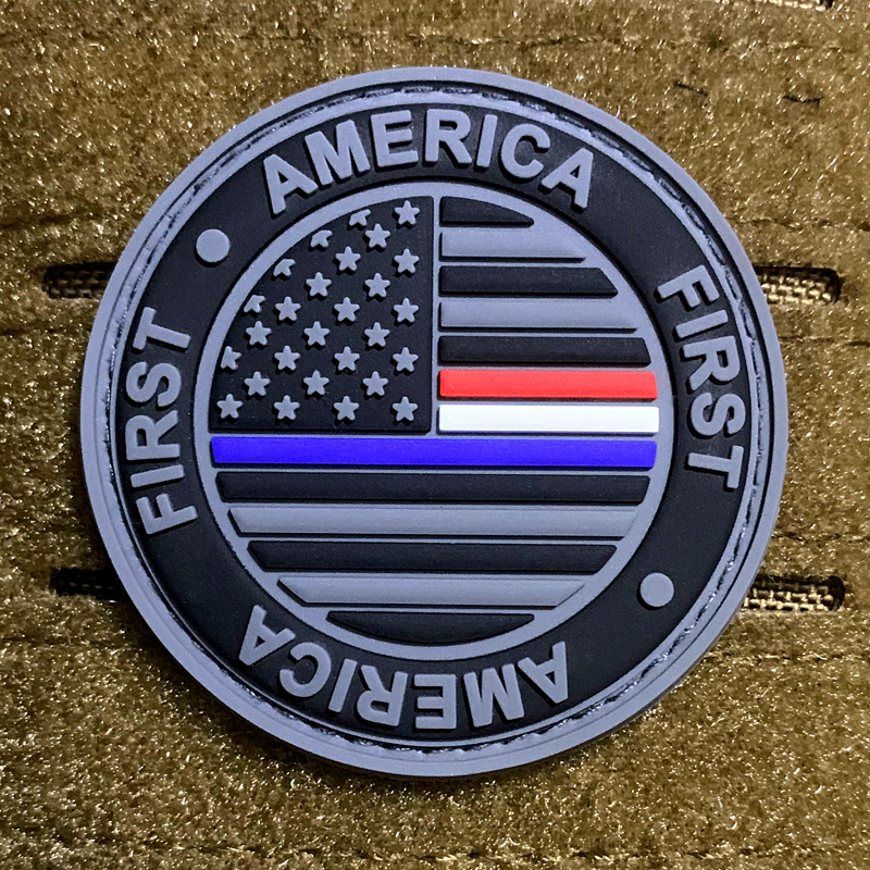 (2.5-Inch) (3D) Limited Edition America First PVC Morale Patch (Hook ...