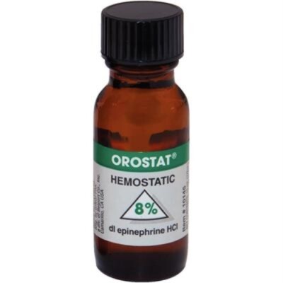 GINGI-PAK OROSTAT HEMOSTATIC SOLUTION, 8% DL EPINEPHRINE HCL. 10CC/ BOTTLE | eBay