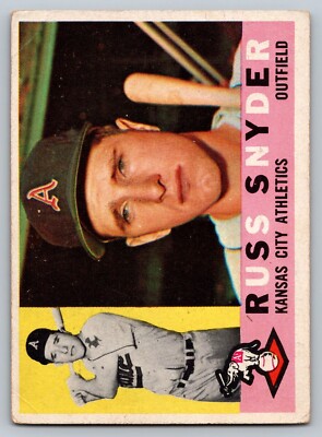 1960 Topps Baseball Russ Snyder #81 Kansas City Athletics | eBay