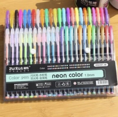 Stylo 48 Couleurs Gel Stylo | eBay