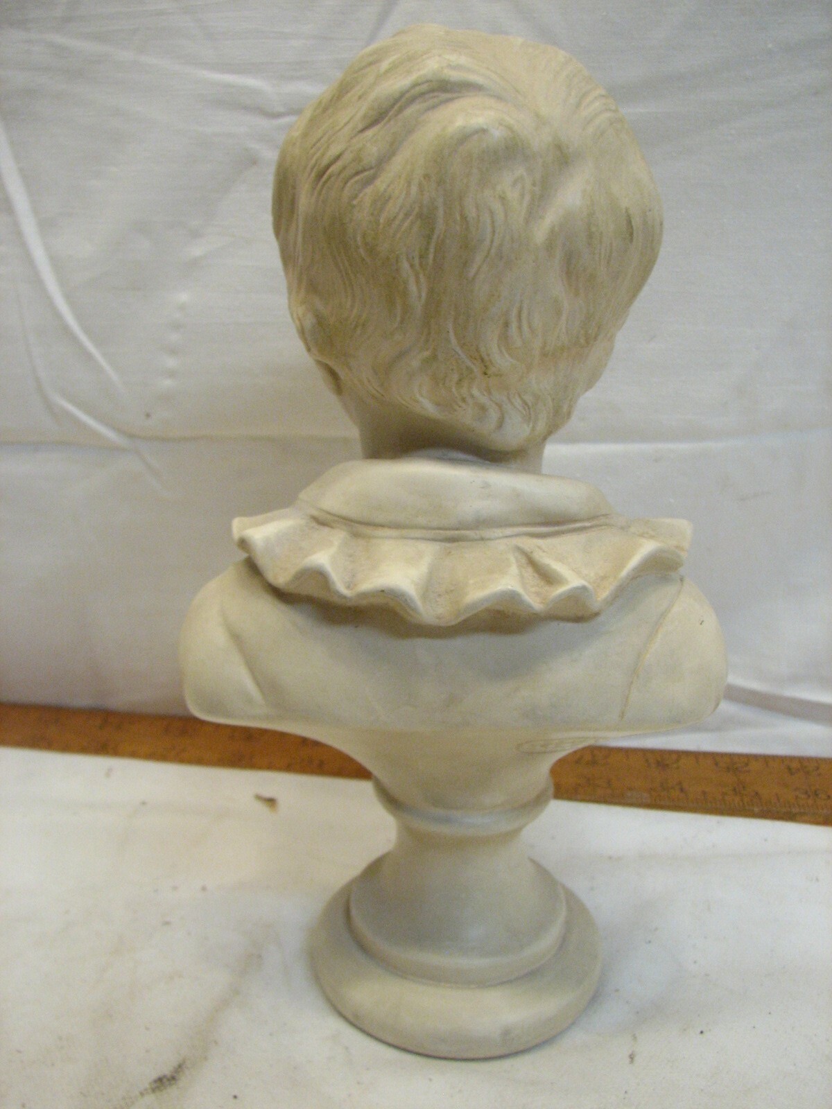 Pr Alexander Backer Chalkware Victorian Boy & Girl Bust Figures Child ...