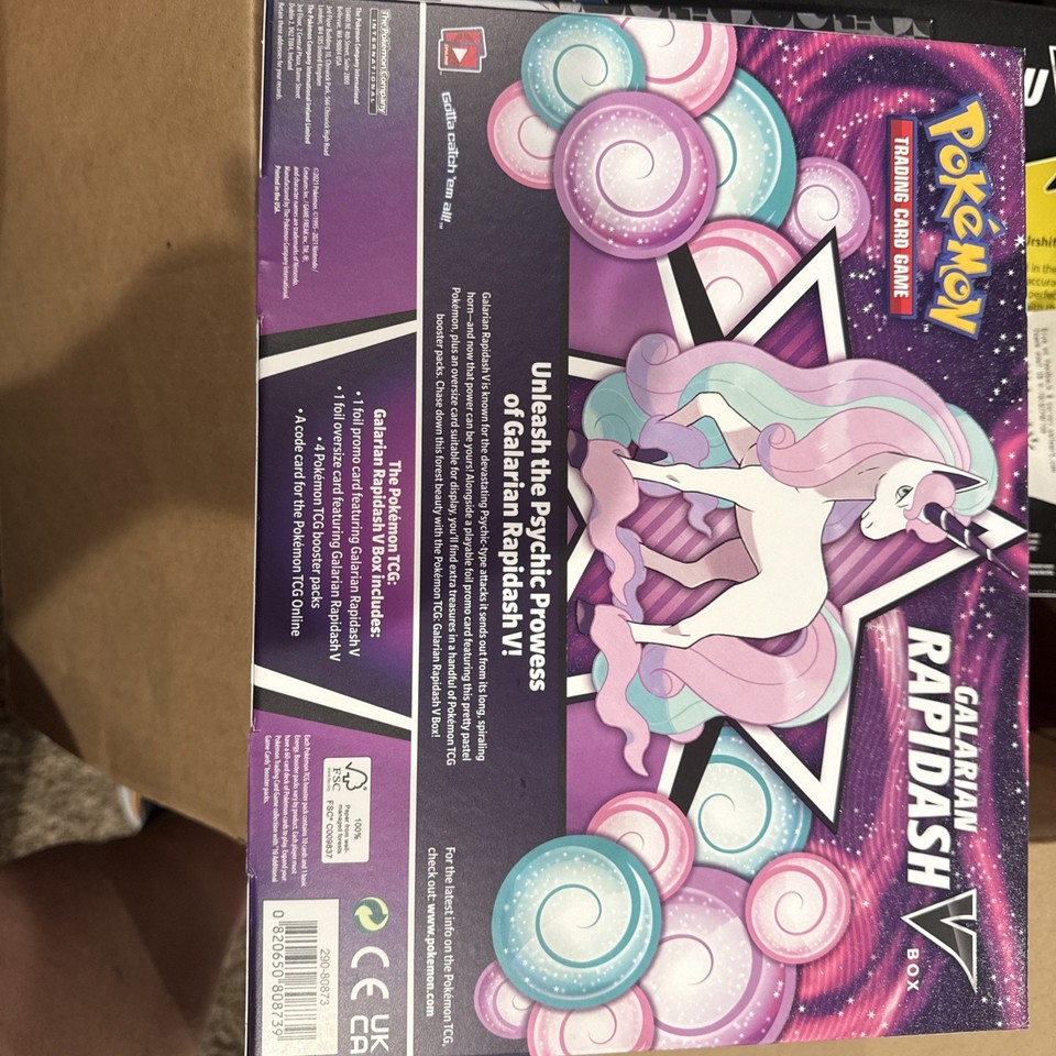 Pokemon TCG: Galarian Rapidash V Box Sealed New in Box 820650808739| eBay