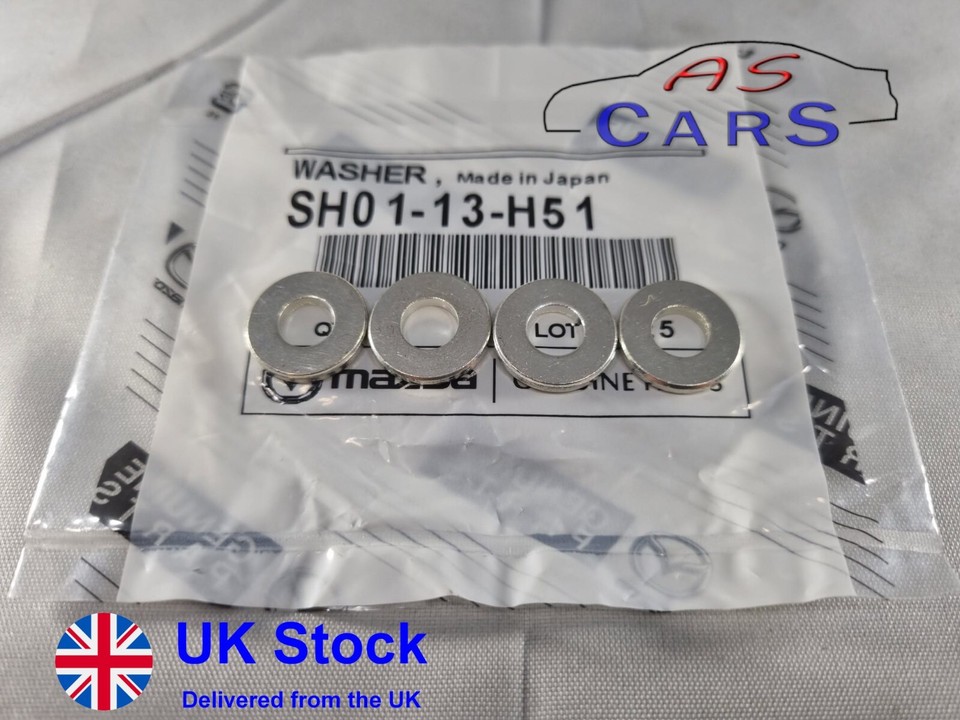 Mazda Injector Washers x4 2.0 & 2.2 Diesel SkyActiv 2 3 6 CX5 2013-2023 ...
