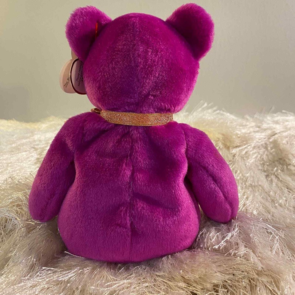 RARE Ty Beanie Baby Bear Millennium 🎊 name spelled wrong! Major ERROR 🧸 ...