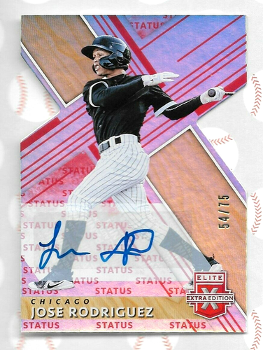 JOSE RODRIGUEZ 2019 PANINI ELITE SP ROOKIE RC AUTOGRAPH AUTO #'D /75 ...