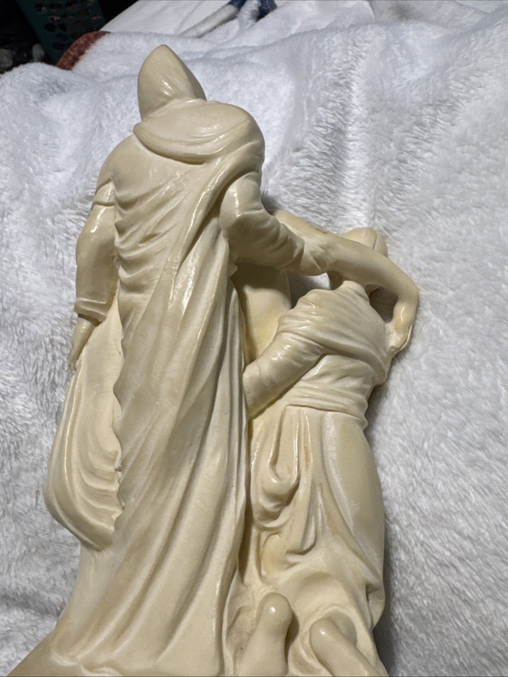 Vintage 10.5” Italian Resin Pietà Sculpture on Marble Base by Ruiu | eBay