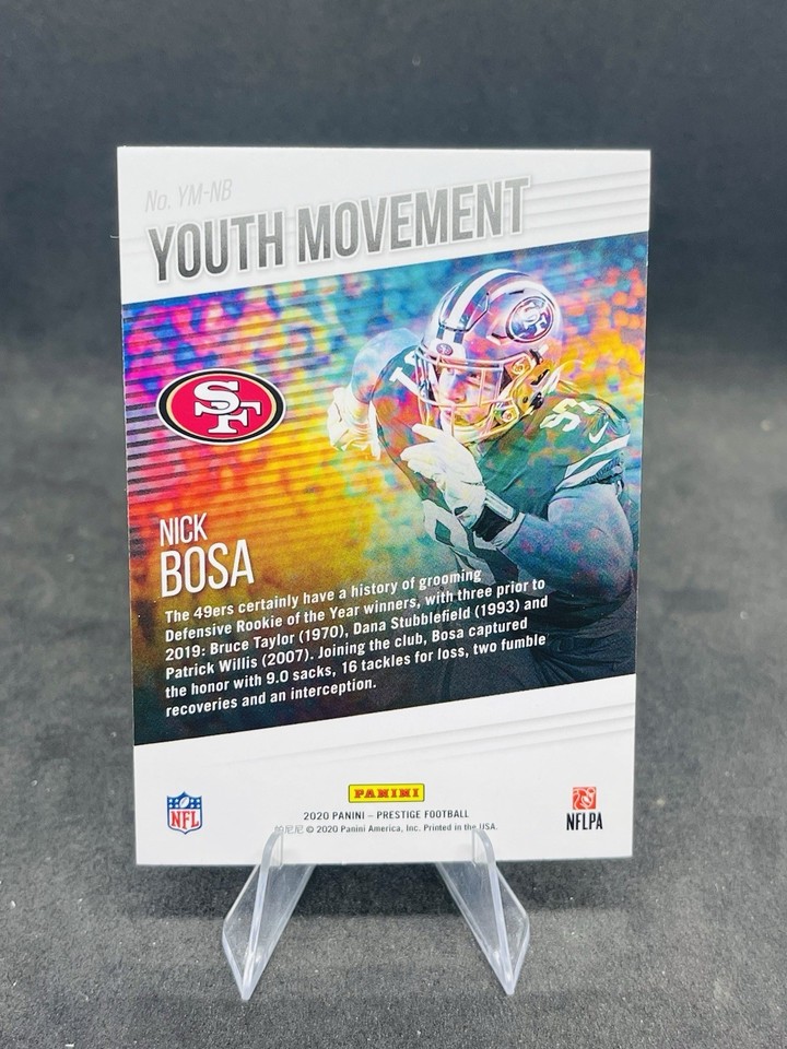 2020 Panini Prestige Youth Movement Nick Bosa #YM-NB SAN FRANCISCO ...