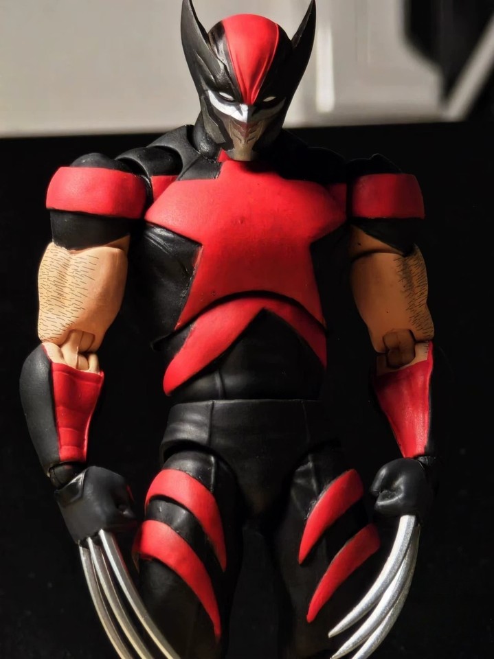 Painted 1/12 Ultimate Wolverine Logan Head Sculpt Fit 6'' ML Action ...