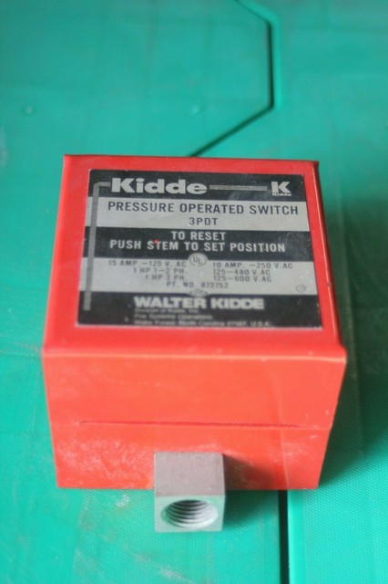 Walter Kidde 3PDT Pressure Operated Switch for sale online | eBay