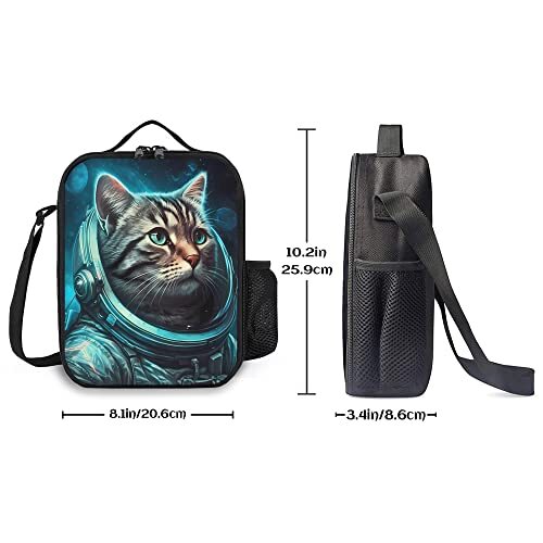 Insulated Lunch Box Cat Lunch Bag for Women & Men Small Leakproof ...